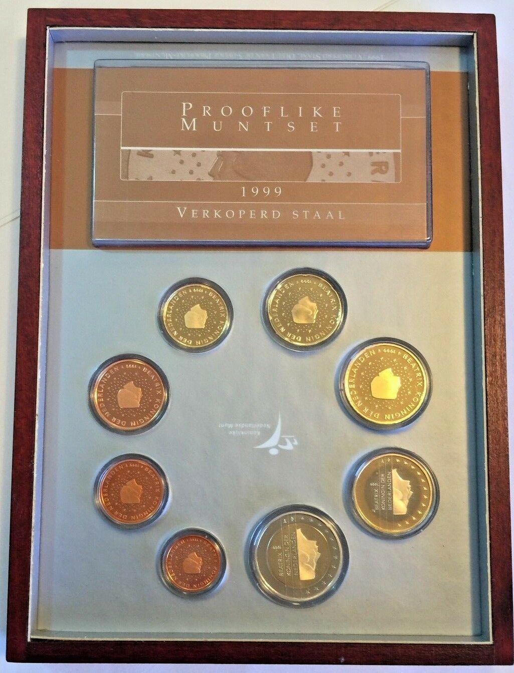1999 Netherlands 8 Euro Coins Set Nederland Special Edition Holland ...