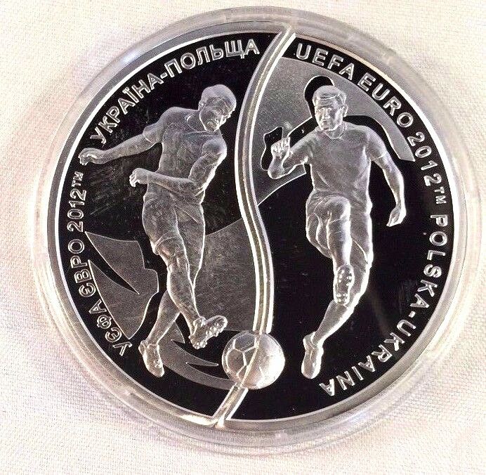 Ukraine Poland 2012 Silver UEFA European Football Championship Soccer ...